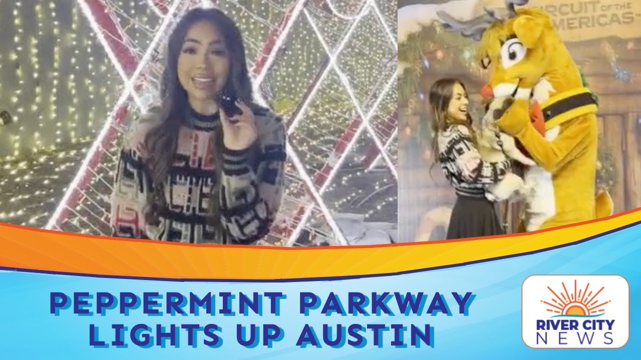 Peppermint Parkway Lights Up Austin at COTA Through January 4 - YouTube