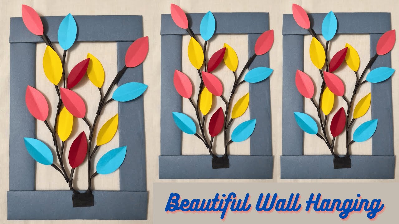 DIY Paper Craft | Beautiful Wall Hanging Paper Craft | Wall Decor ...