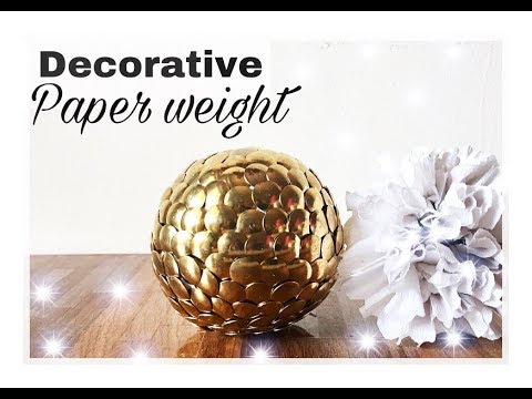 How to make Decorative paper weight with Brass drawing pins (Mass ...