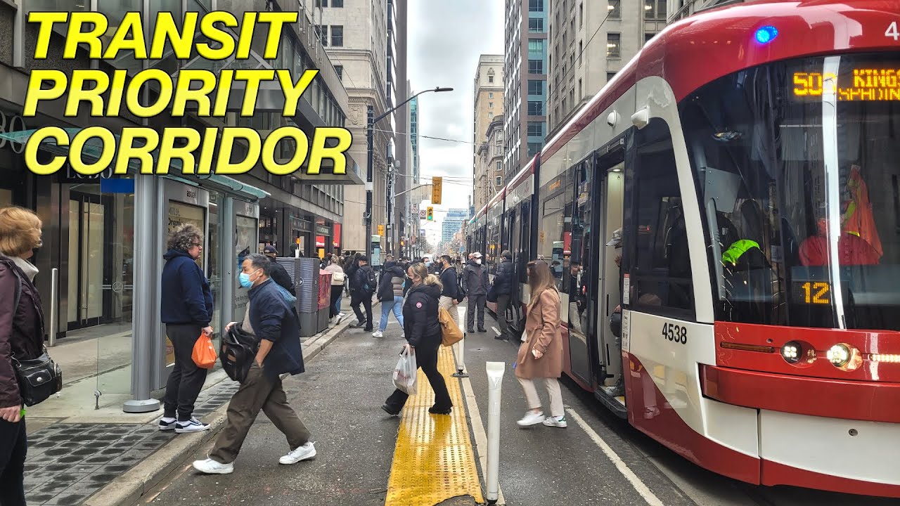 Toronto King Street Transit Priority Corridor Walk (May 2022) - YouTube