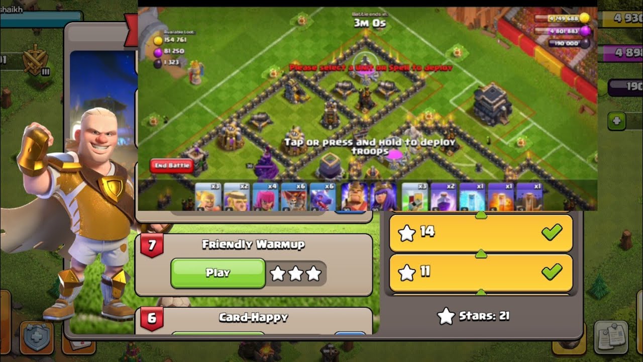 Coc halland challenge level 7||Coc new event attack - YouTube