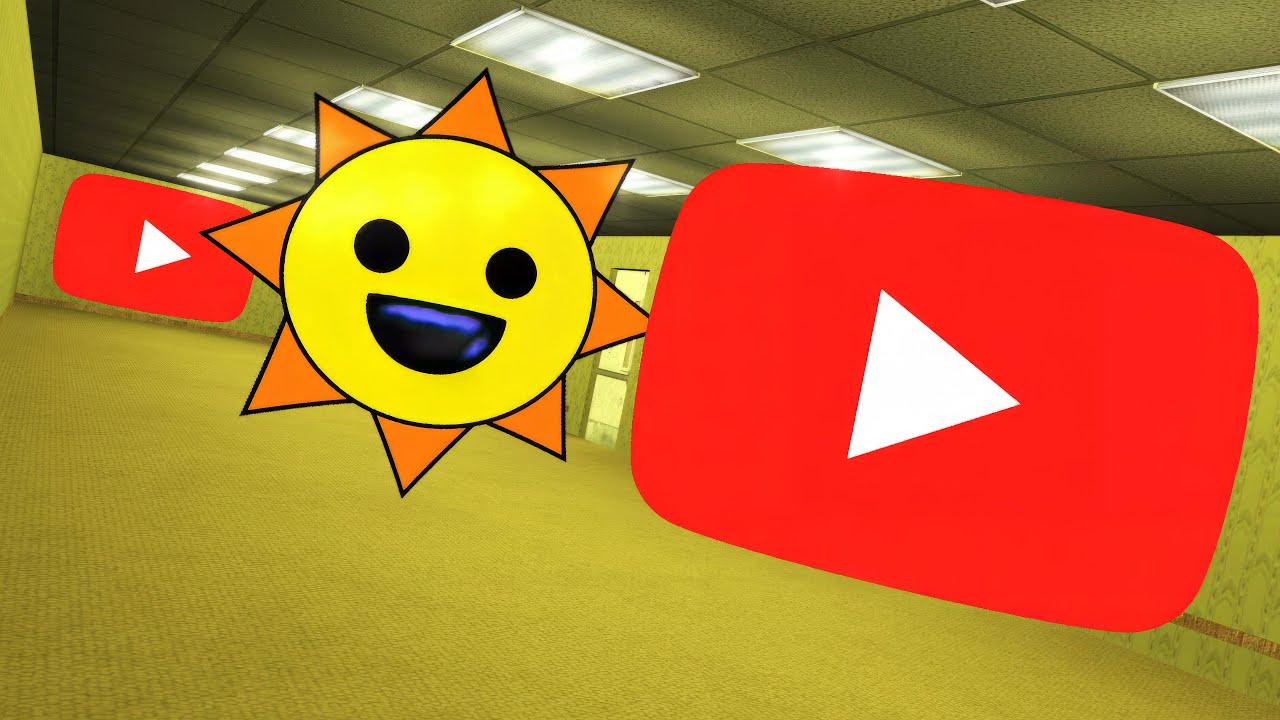SPRUNKI Mr. SUN and YOUTUBE Crazy FAST CHASE in The Backrooms | Gmod ...