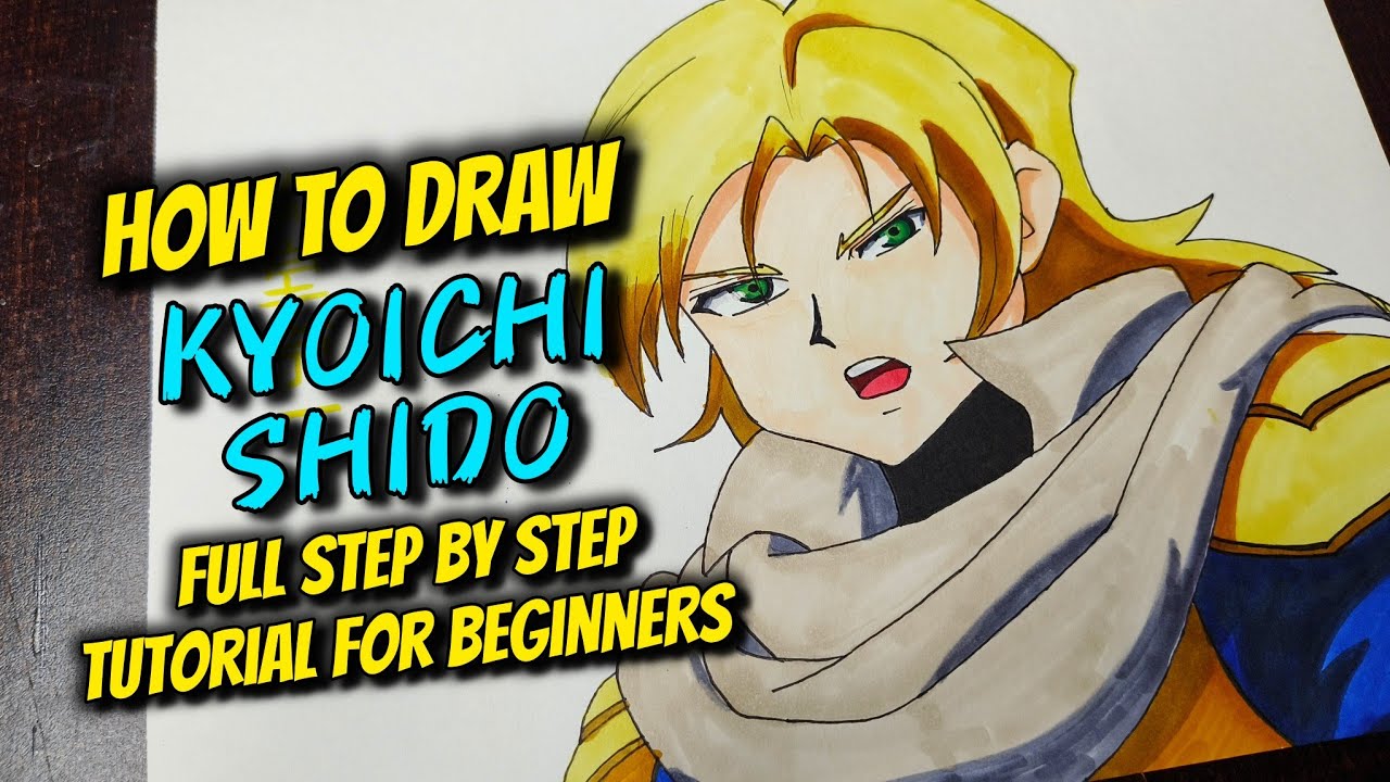 How To Draw Kyoyichi Shido step by step tutorial - Itaden Jump Full ...
