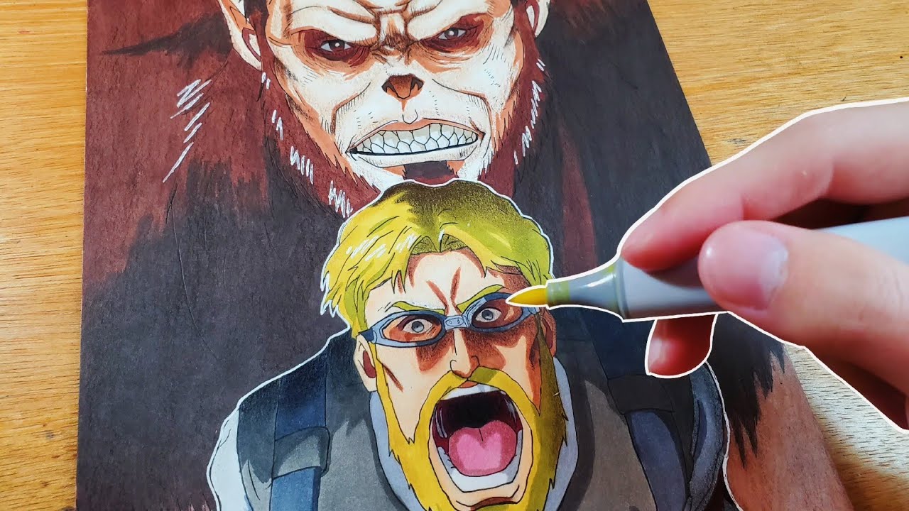Drawing Zeke Yeager from Attack on Titan - YouTube