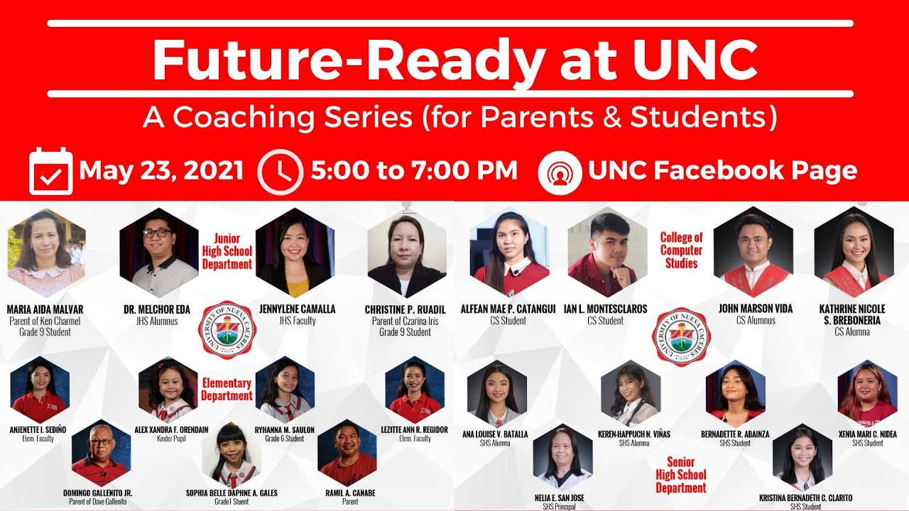 Watch the FUTURE-READY AT UNC, a Coaching Series for Parents and ...
