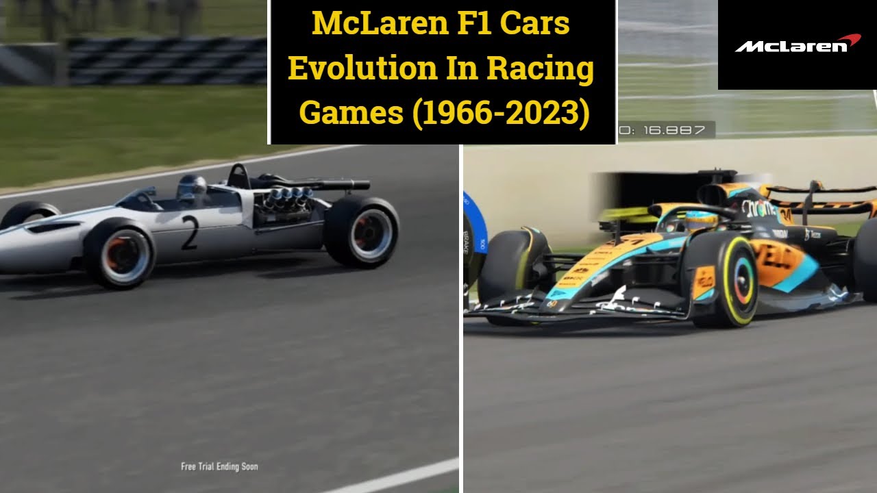 McLaren F1 Cars Evolution In Racing Games (1966-2023) - YouTube