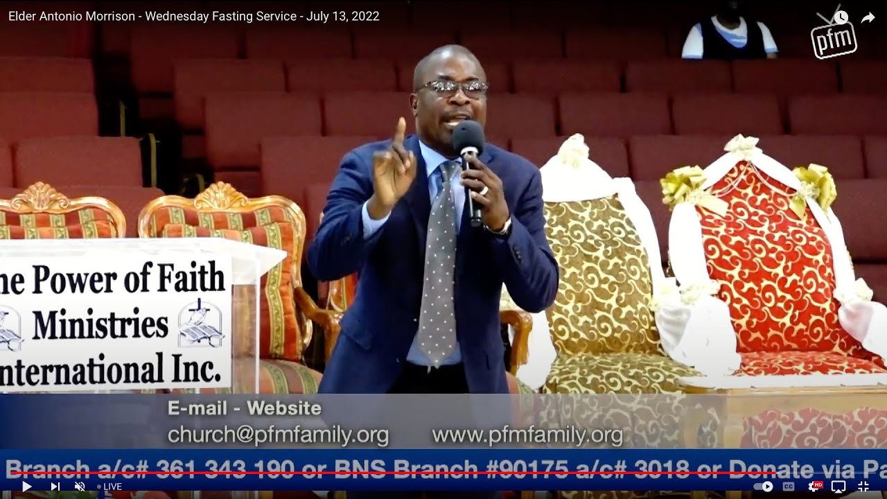 The Way To Do People Right - Elder Antonio Morrison - Wednesday Fasting ...