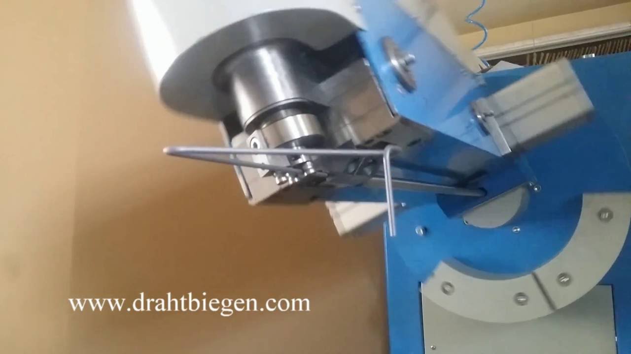 Drahtbiegeteile - www.drahtbiegen.com - Halterung aus Draht - YouTube