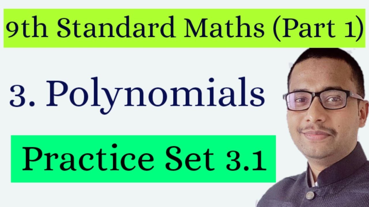 Practice Set 3.1 | polynomials class 9 maths | chapter 3 - YouTube