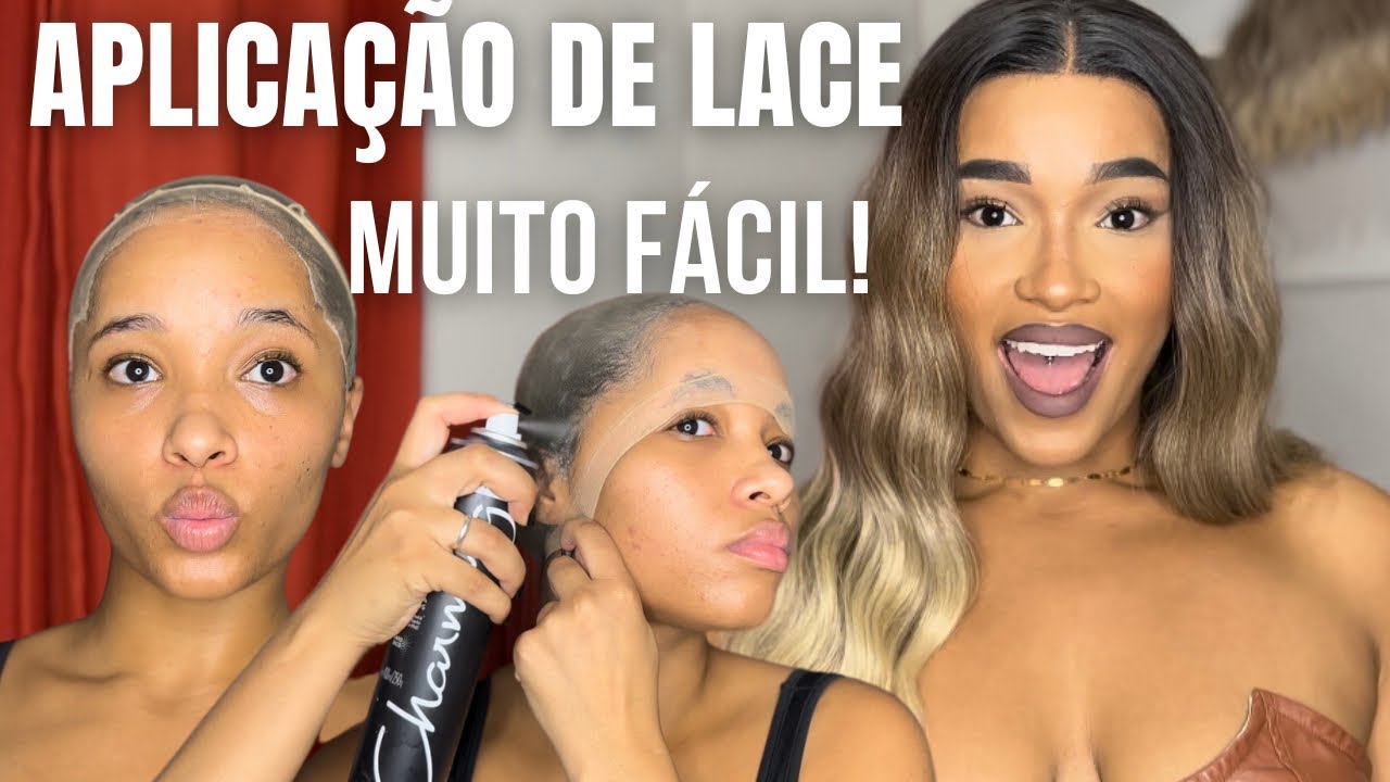 COMO COLAR LACE COM SPRAY FIXADOR EXTRA FORTE | MÉTODO MAIS FÁCIL ...