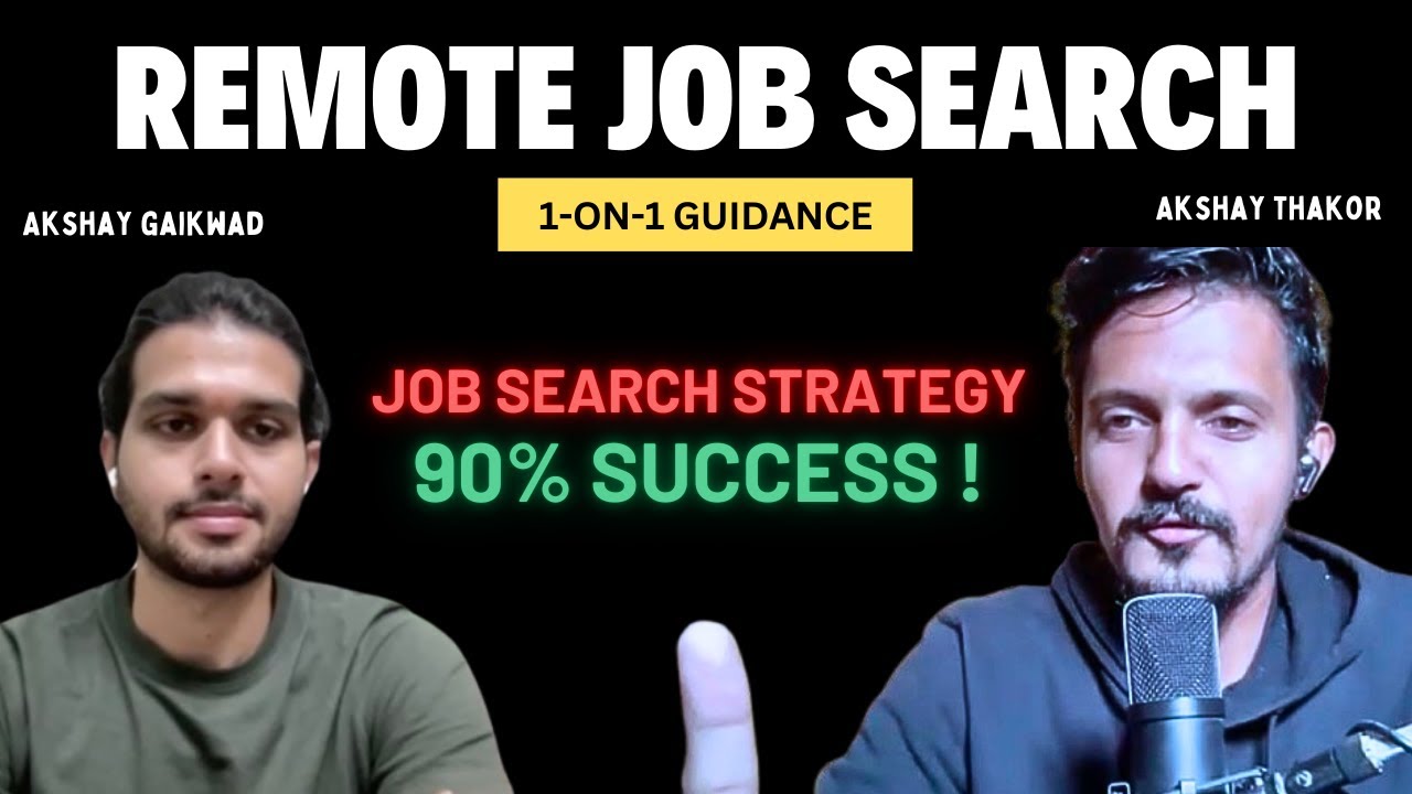 BEST way to land a Remote job | 1-on-1 Mentorship with Akshay Thakor ...