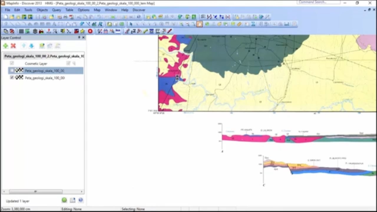 TUTORIAL GABUNGKAN 2 PETA RBI DI MAPINFO - YouTube