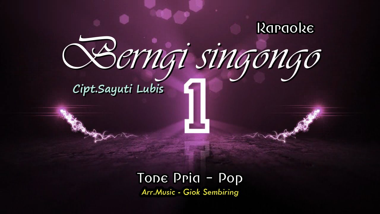 BERNGI SI NGONGO Karaoke tone cowok pop karo - YouTube