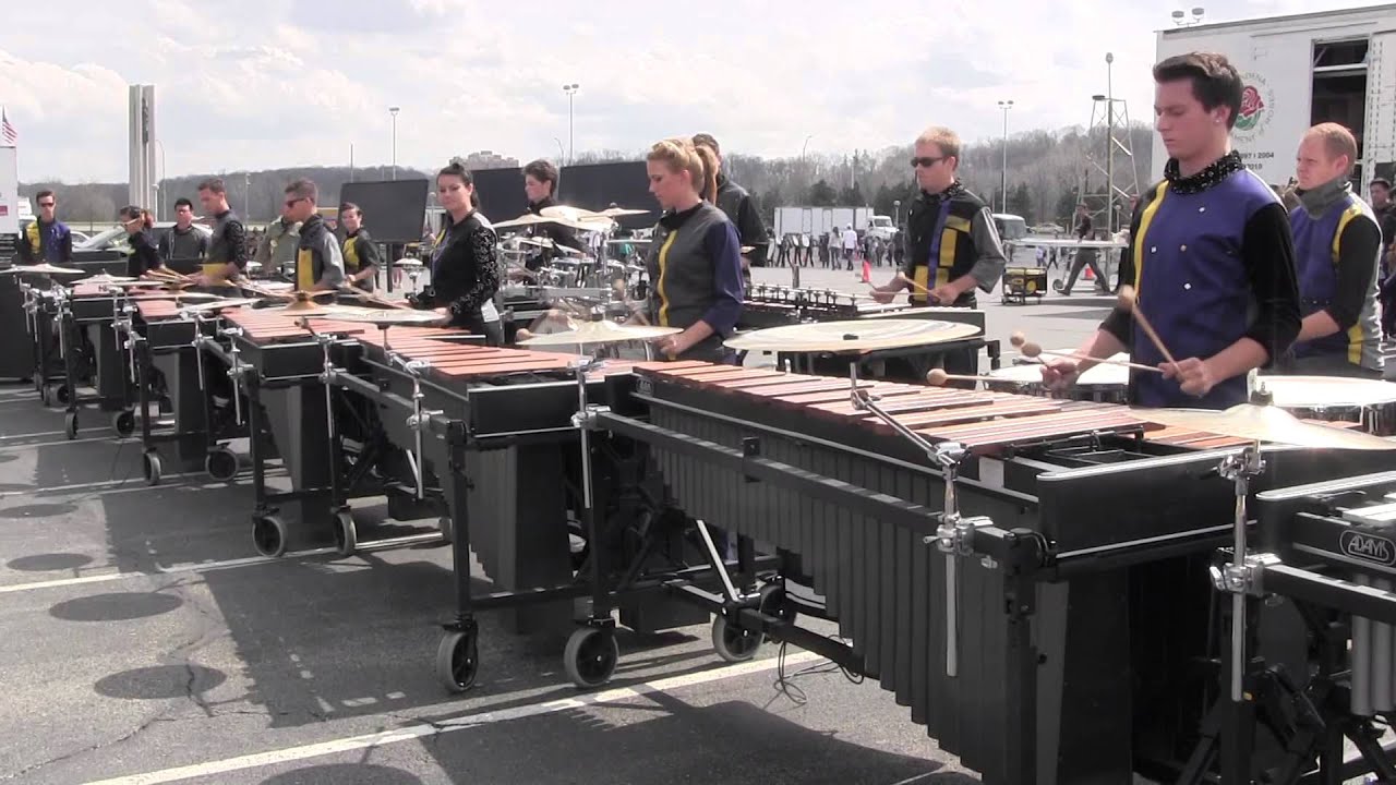 WGI 2014: RCC Front Ensemble warmup - YouTube