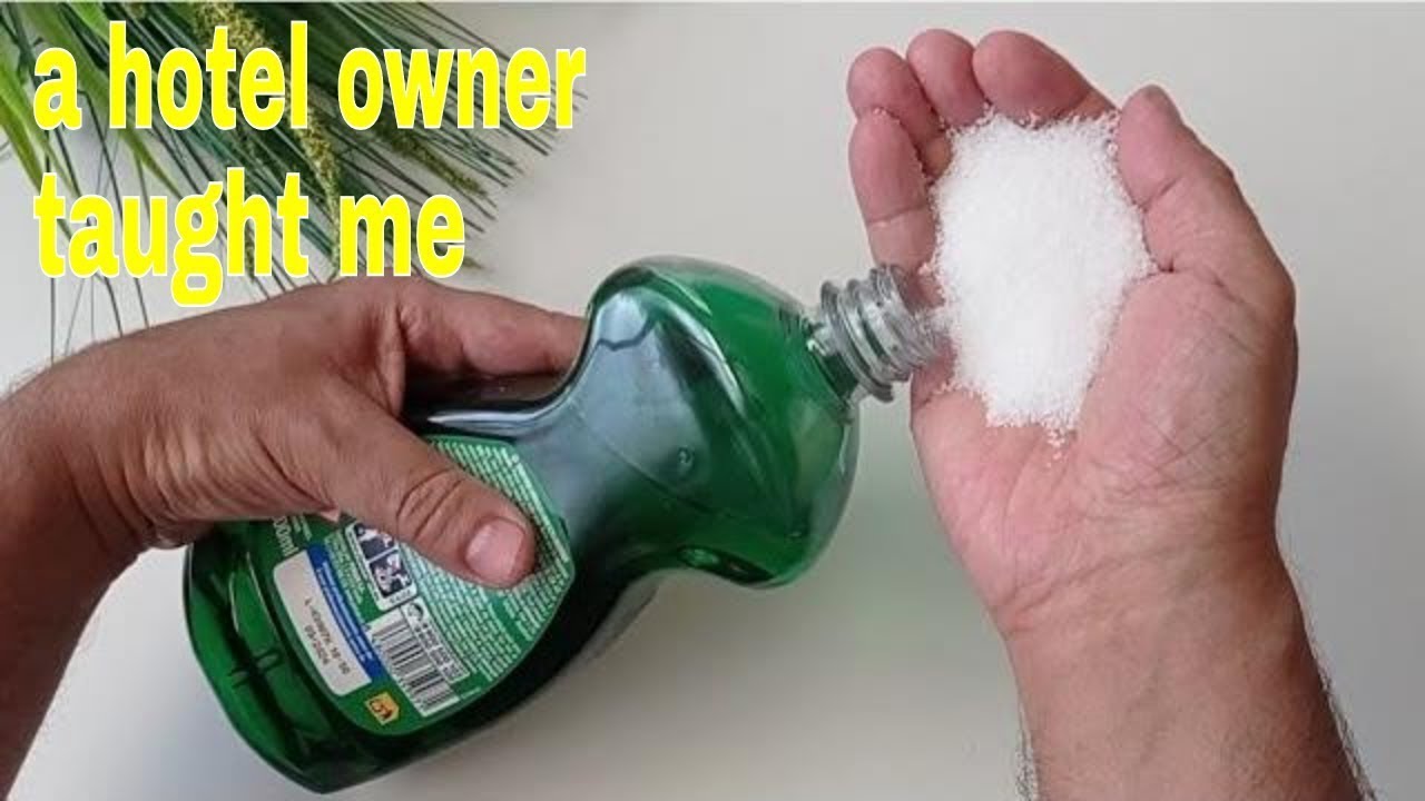 Mix detergent with SALT 😱 You will not believe the incredible result ...