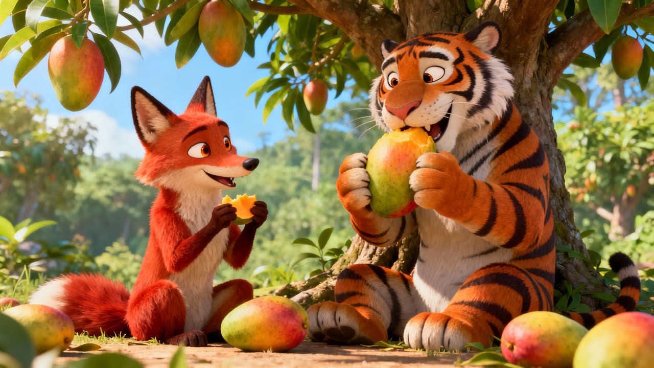 THE FOX AND THE TIGER 3D CARTOON - YouTube