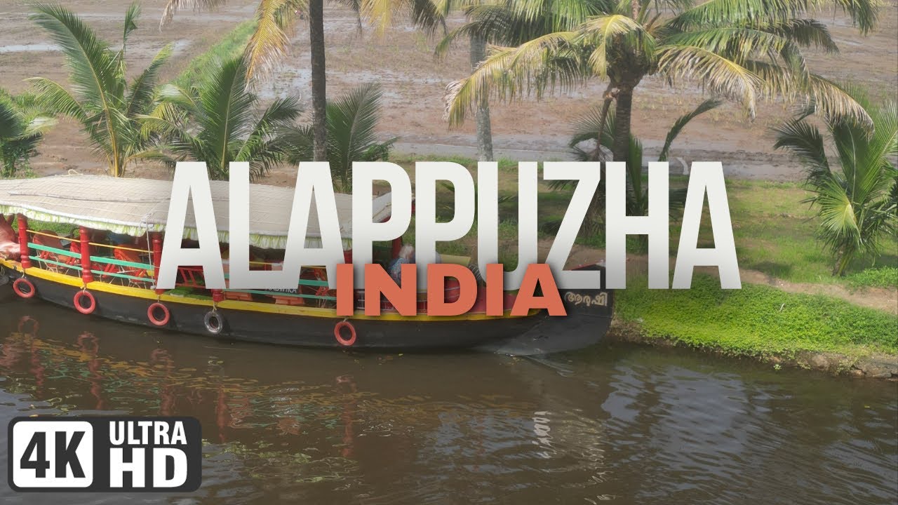 4K Walking Tour India / Alappuzha City ( Alleppey ) Kerala 2023 ...
