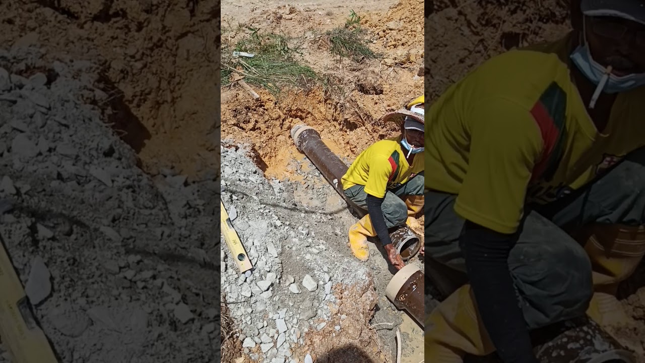 Cara memasang vcp pipe untuk sewerage - YouTube