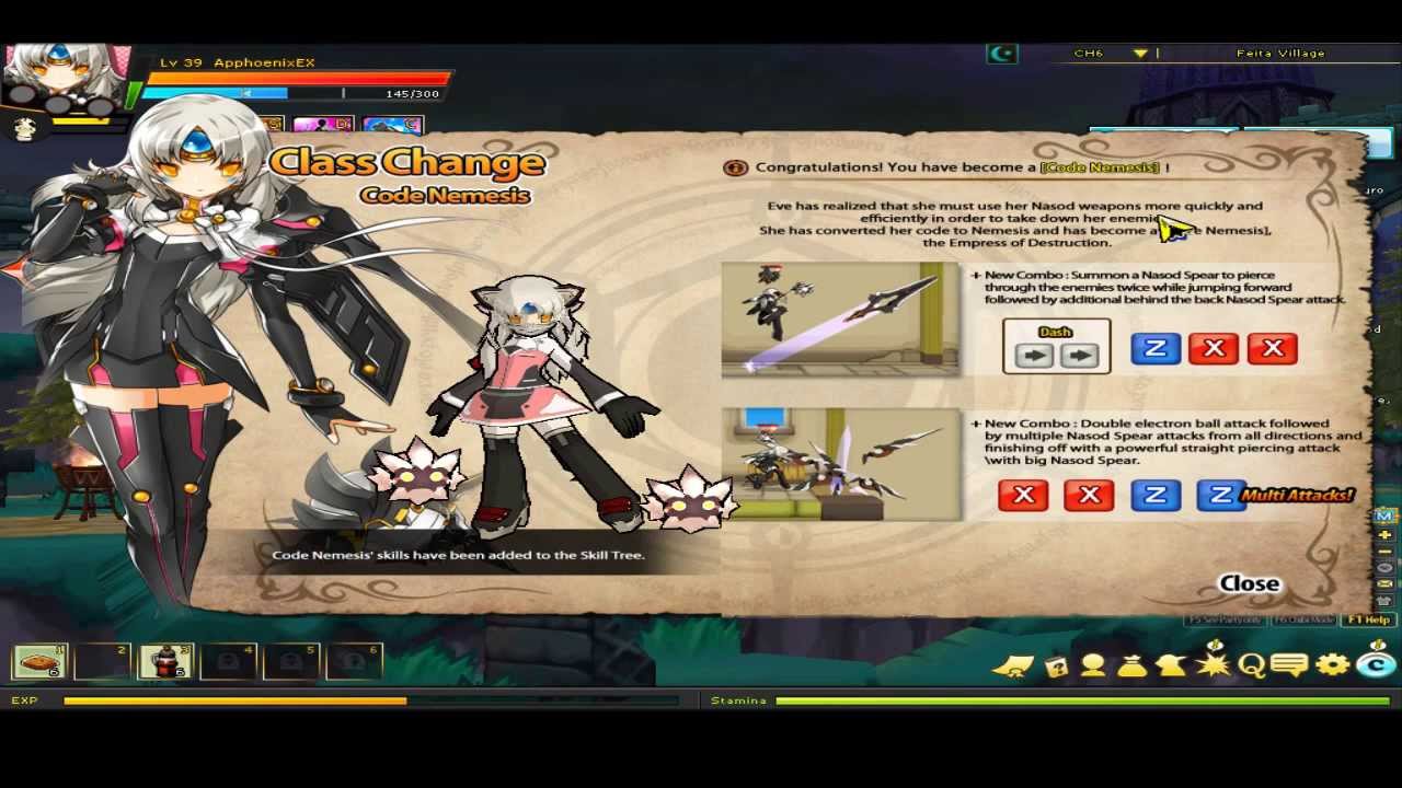 Elsword Code Nemesis Job change - YouTube