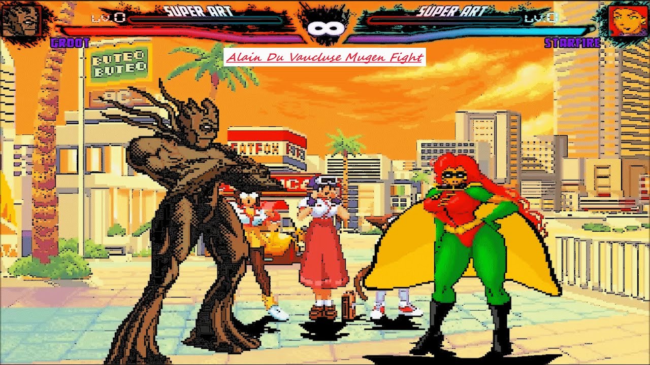 Mugen : Groot (Marvel) Vs Starfire (Dc Comics) (Request) - YouTube