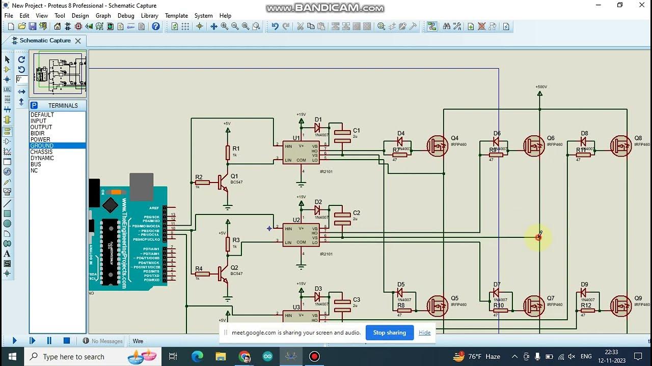 VFD circuit design in proteus (part 3) || Bangla Tutorial - YouTube