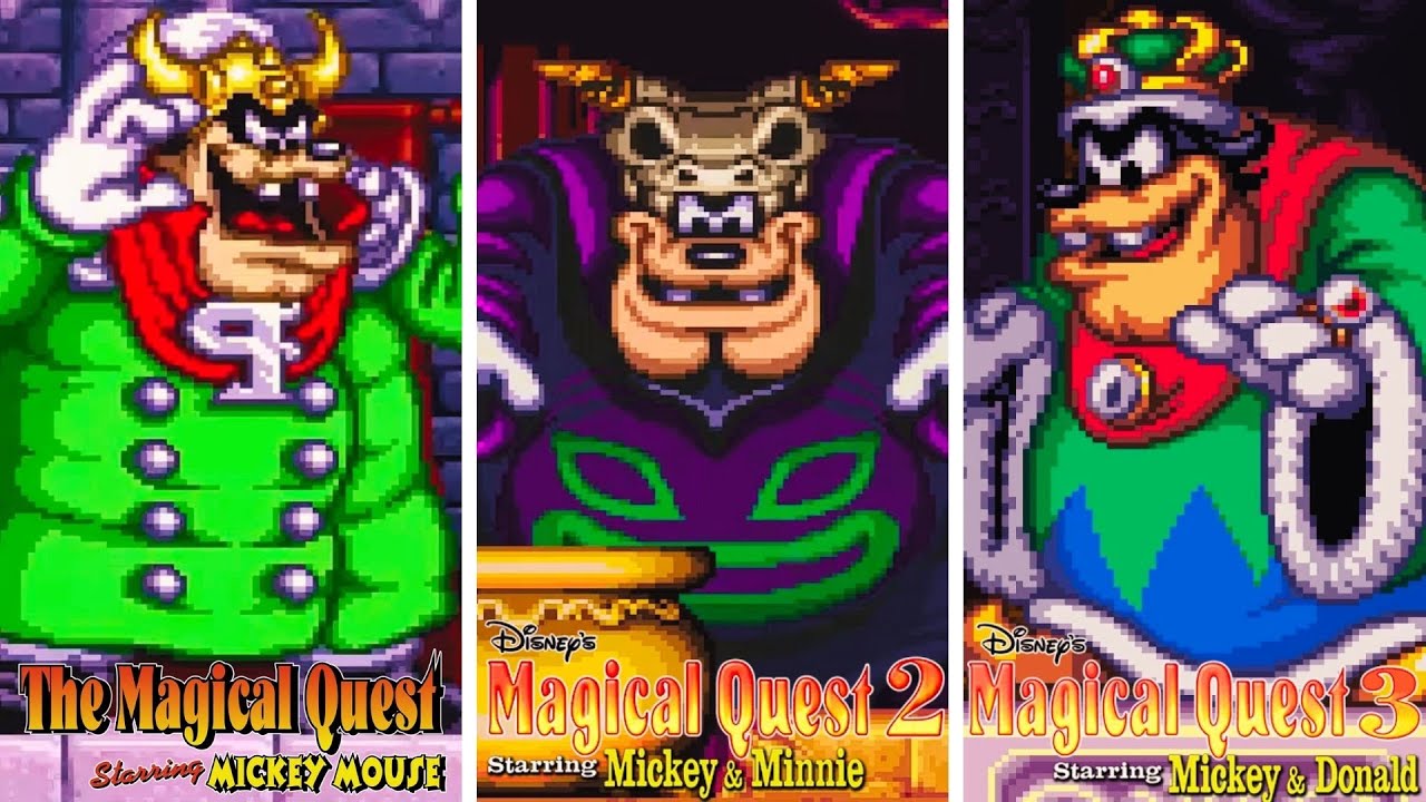 All Final Bosses in Disney's Magical Quest Series [No Damage] + Endings ...