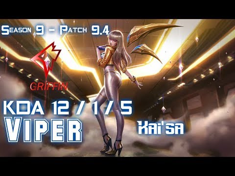 GRF Viper KAI'SA vs XAYAH ADC - Patch 9.4 KR Ranked - YouTube