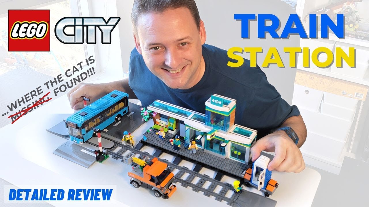 Such a Pleasant TRAIN STATION for your city / LEGO set 60335. Detailed ...