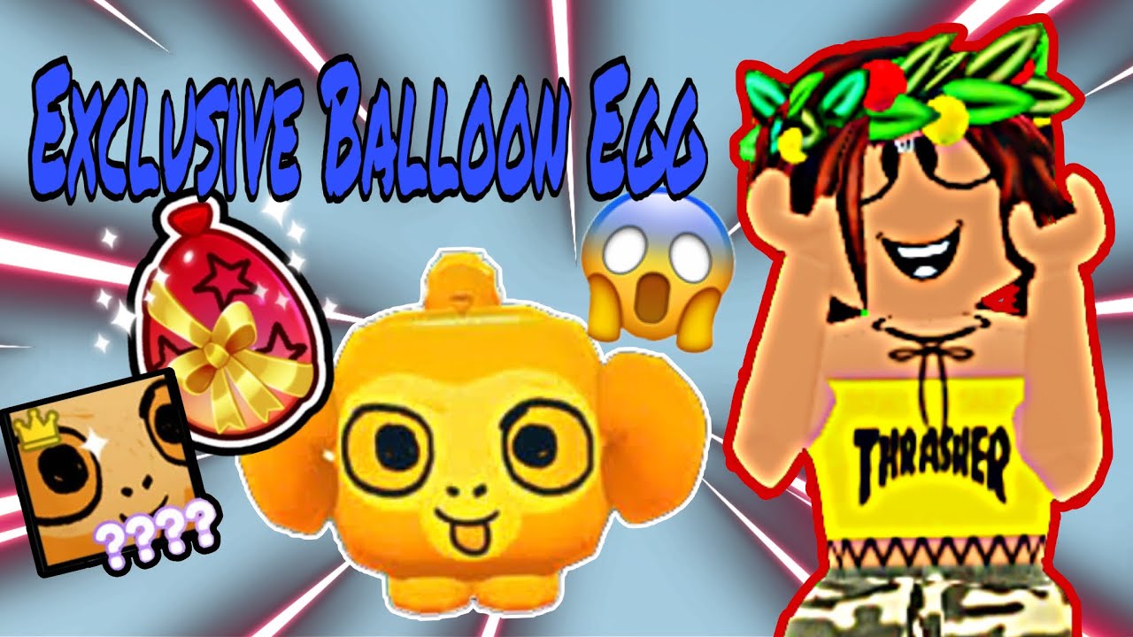 🎈Hatching ONE EXCLUSIVE Balloon Egg + GIVEAWAY‼️ in Pet Sim X (ROBLOX ...