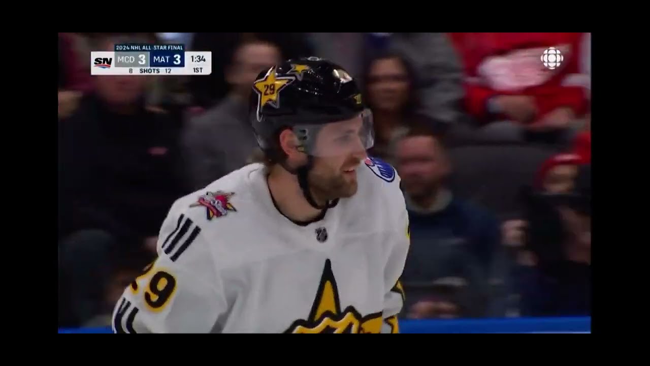 Team McDavid Vs Team Matthews (Finale Match des étoiles LNH 2024) - YouTube