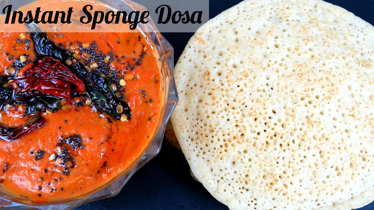 😋15 minutes Instant Super soft sponge Dosa, No Dal No Rice, No ...
