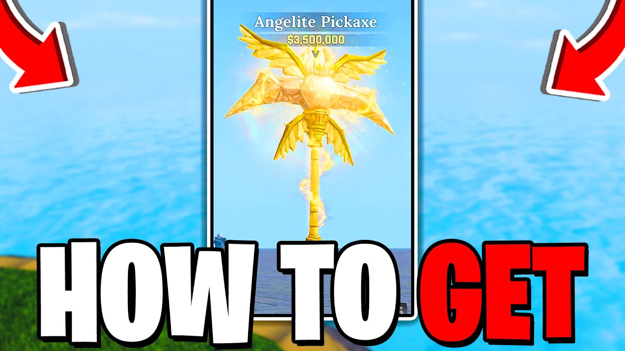 How To GET ANGELITE PICKAXE SHOWCASE In The Forge! Roblox - YouTube