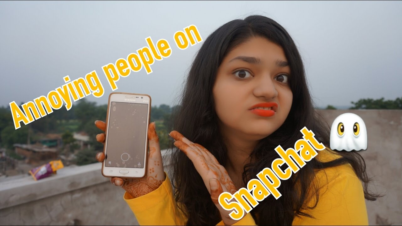 Types of annoying people on snapchat! - YouTube