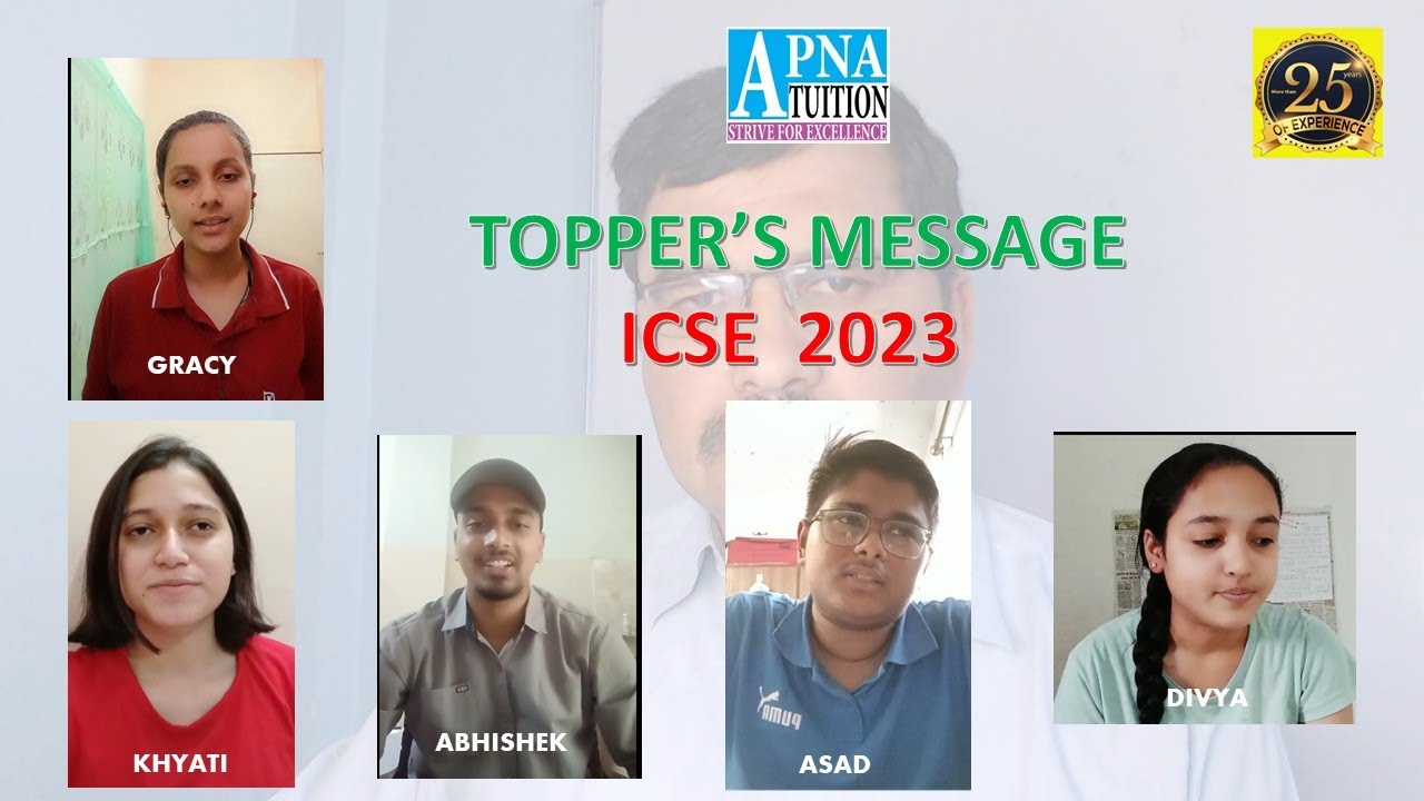 ICSE TOPPERS 2023 # BEGUSARAI TOPPERS# APNA TUITION - YouTube