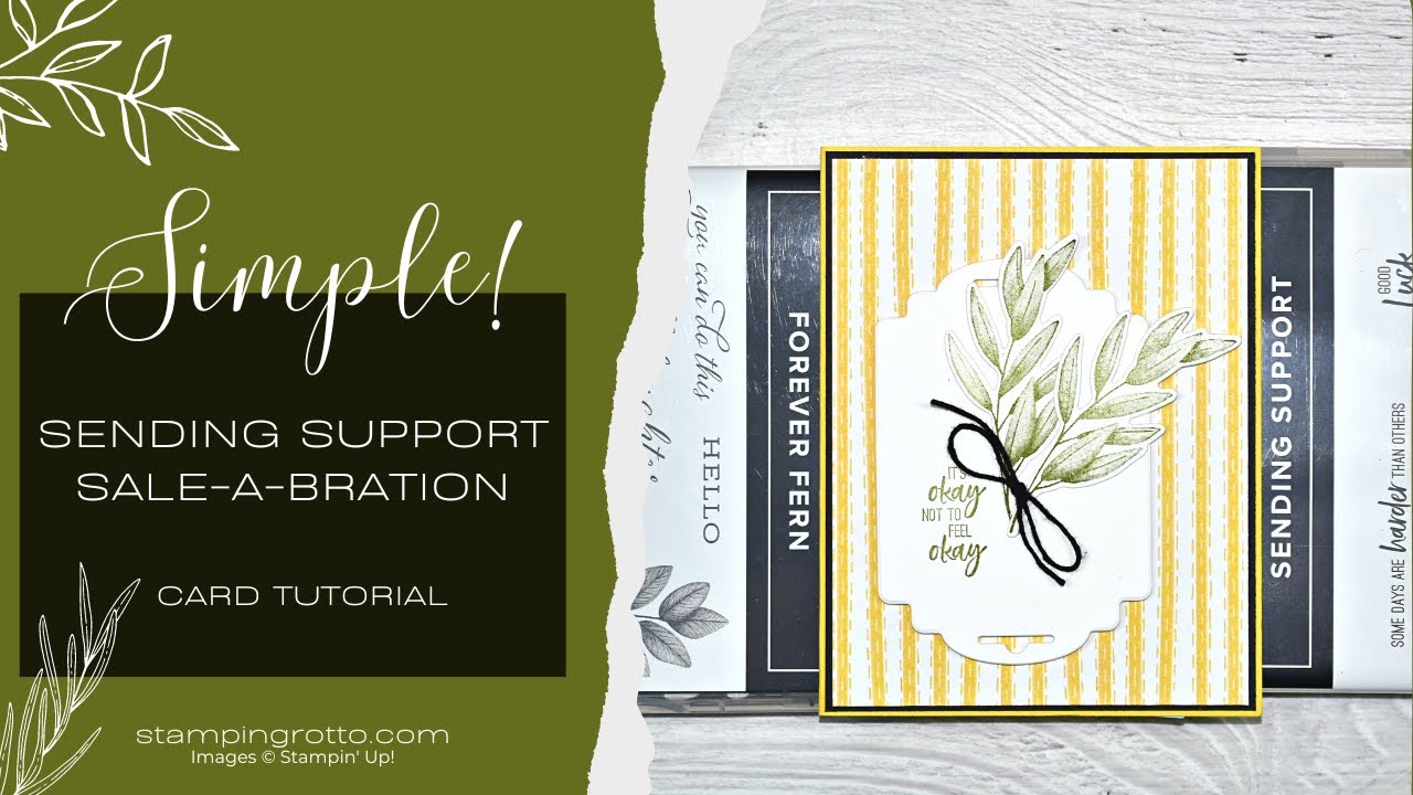 Sale-A-Bration: EASY! Sending Support Card Tutorial - YouTube