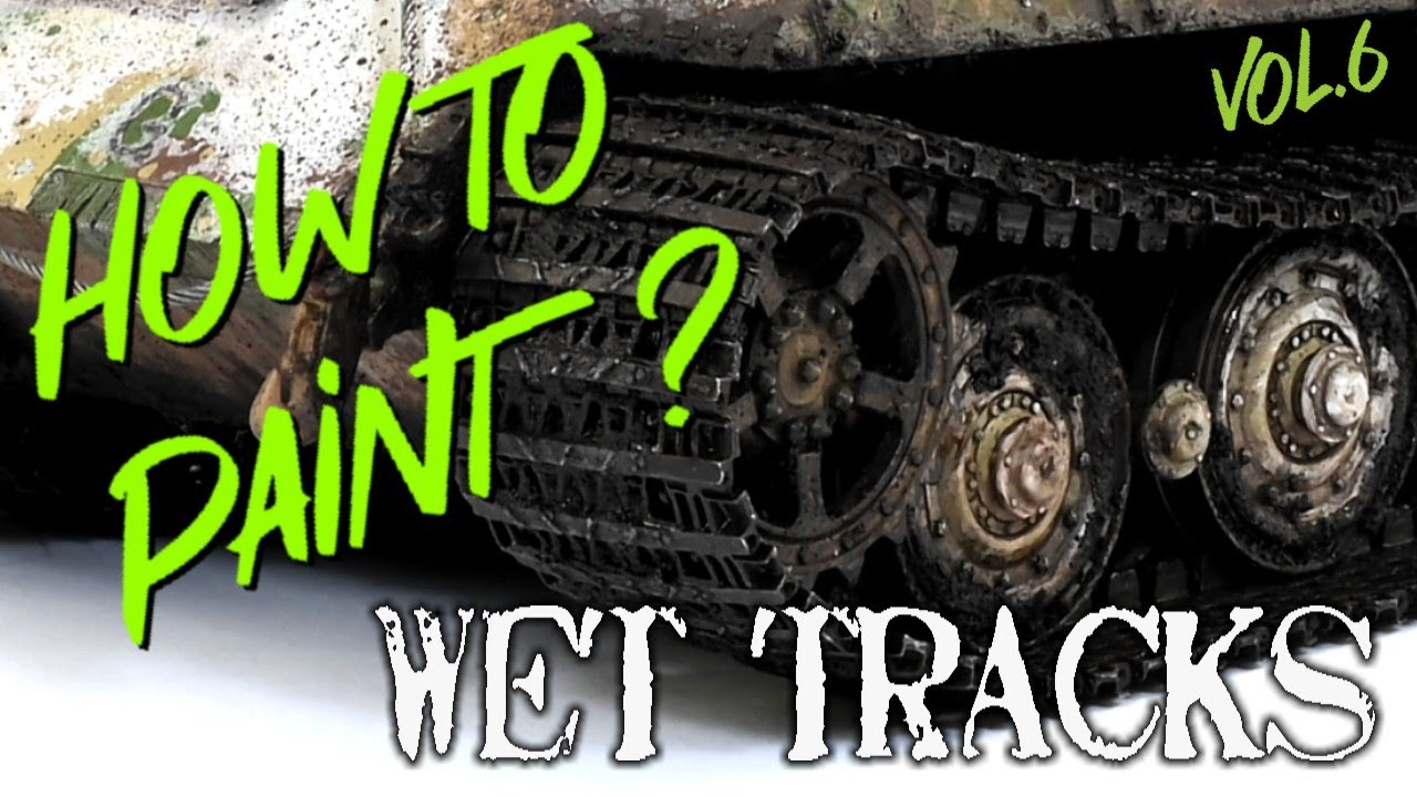 HOW TO PAINT: wet tracks in 1/35 scale, tutorial - YouTube