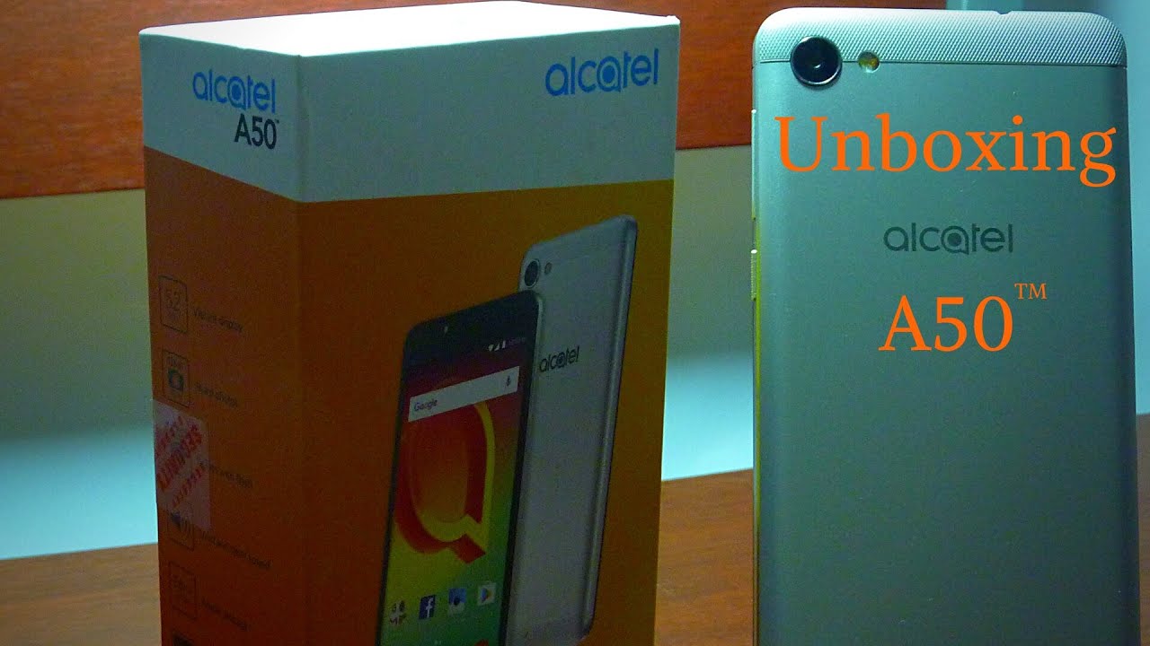 Unboxing características del android Alcatel A50 TM-LTE 2019 - YouTube