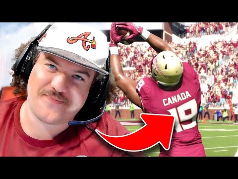 Noah Canada's FIRST TIME Playing COLLEGE FOOTBALL 25!