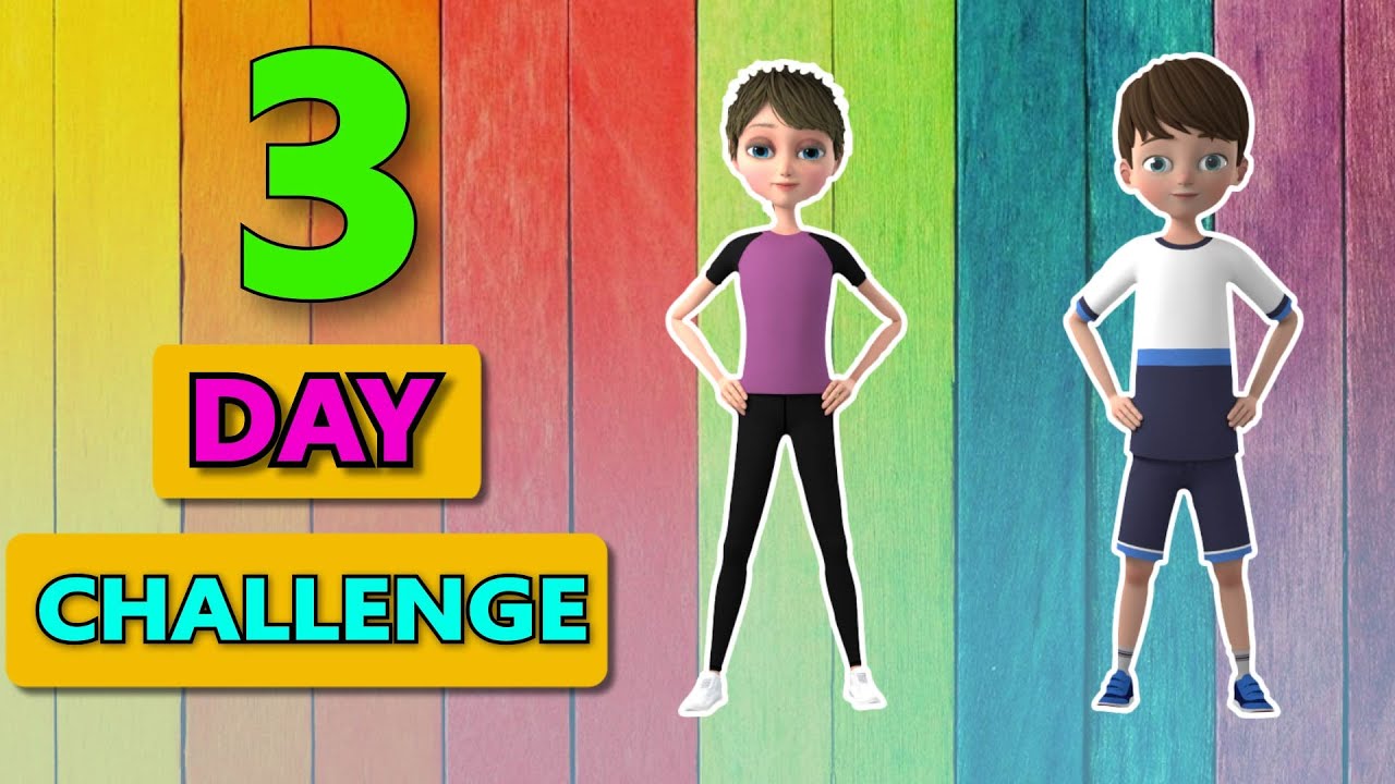 3 DAY CHALLENGE TO BURN CALORIES | Kids Exercise - YouTube