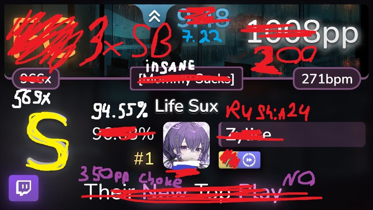 Life sux 350 choke [DELETE SLIDERS v3.0] - YouTube