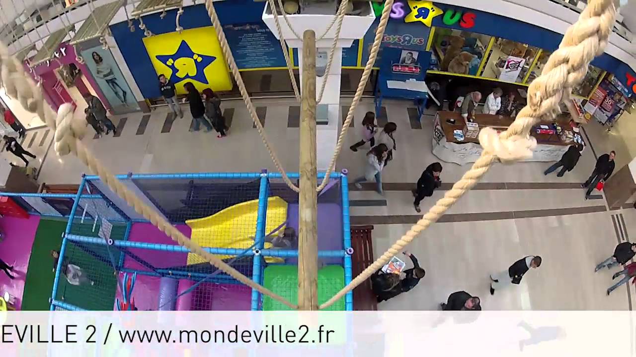 Parcours Accrobranche Centre Commercial Mondeville 2 - YouTube