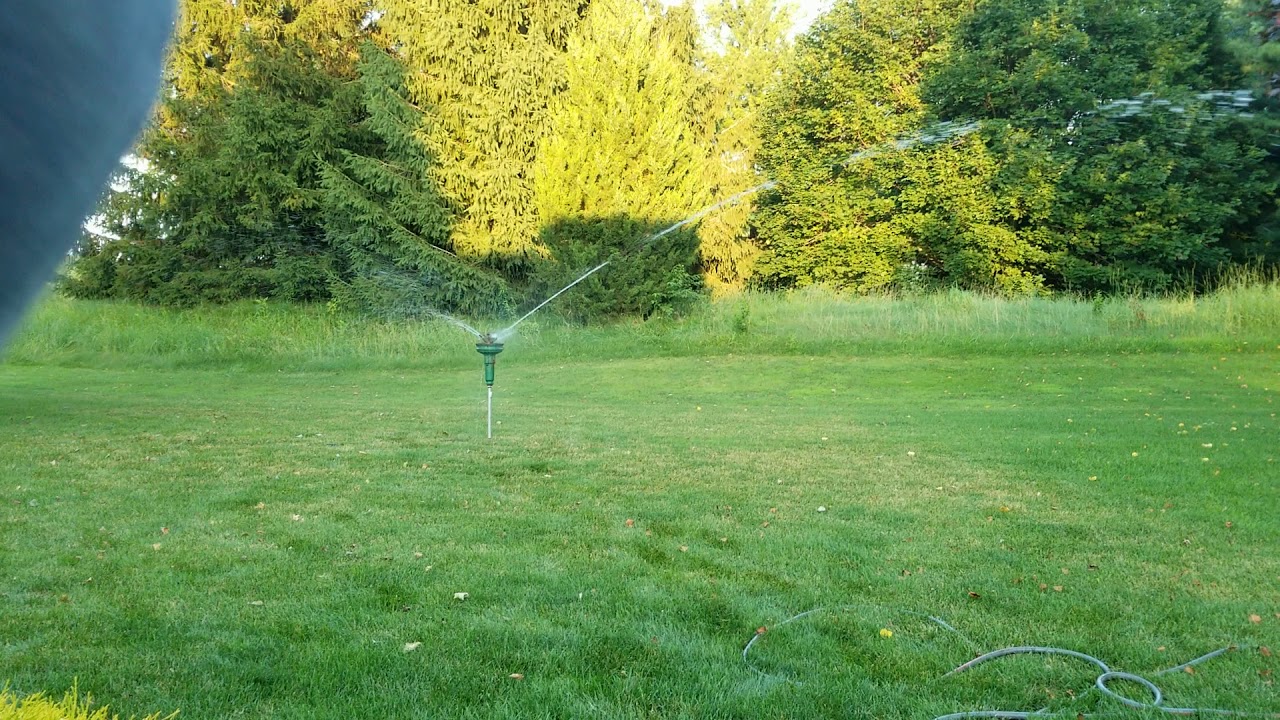 Rainbird 81 commercial golf rotor with 1/4" drive nozzle - YouTube