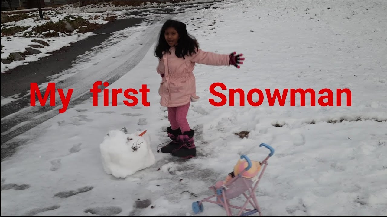 How to make Snowman! My first snowman! Excited to make first snowman ...