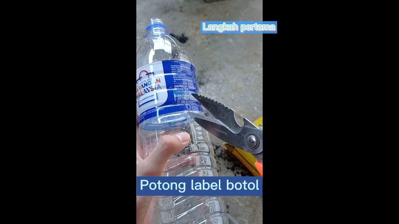 KITAR SEMULA : PROJEK PASU BUNGA DARIPADA BOTOL PLASTIK - YouTube