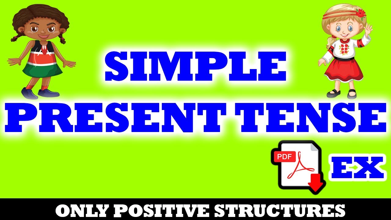 Simple present tense + pdf - positive form exercises with answers ...
