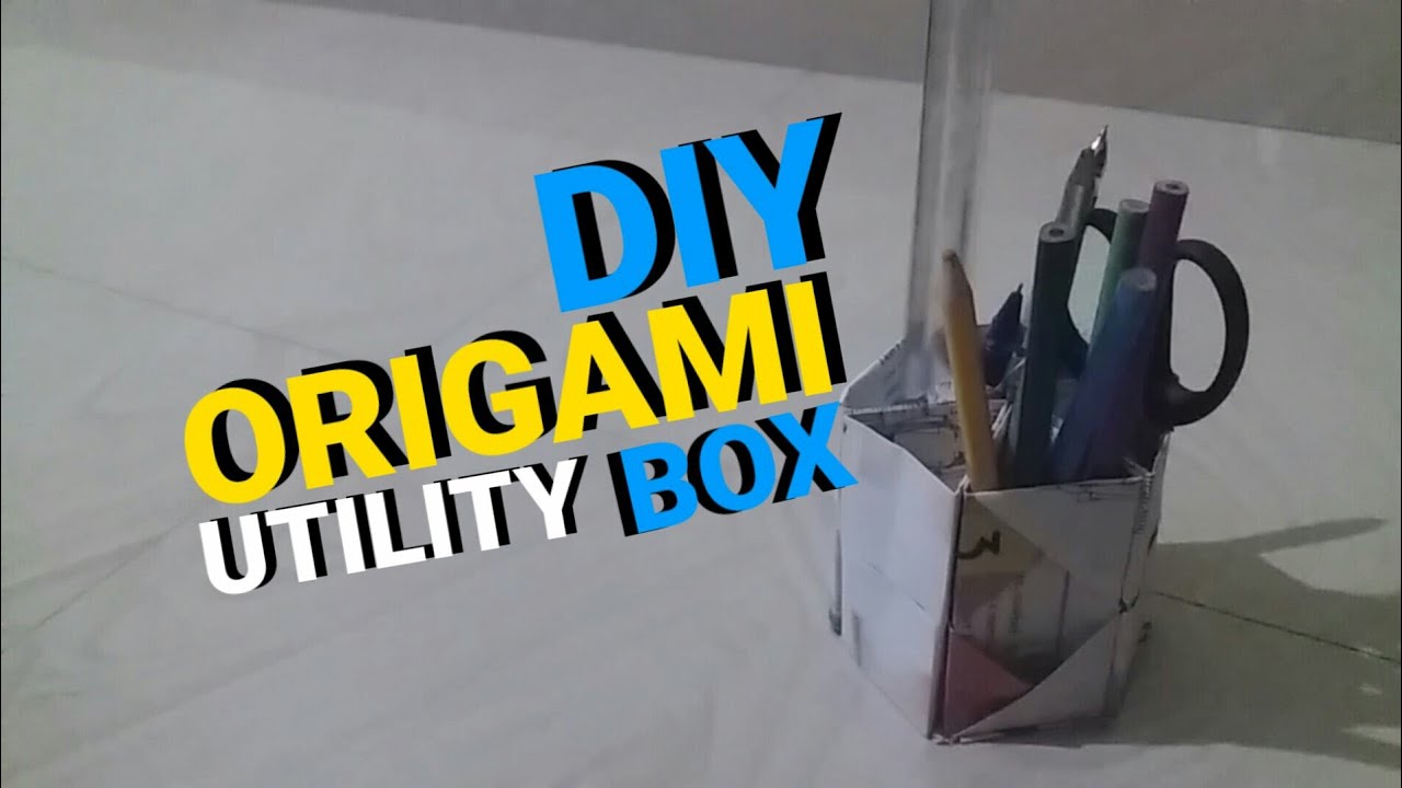 How To Make A Origami Utility Box | 2020 | ANGOOS EDITOR - YouTube