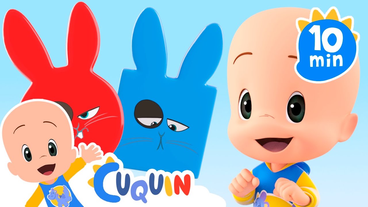 Bunny shaped cube | Kids Education | Cleo & Cuquin - YouTube