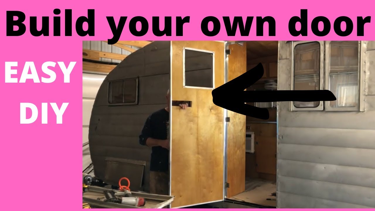 EP 158 Easy do it yourself rebuild vintage camper door 1954 King travel ...