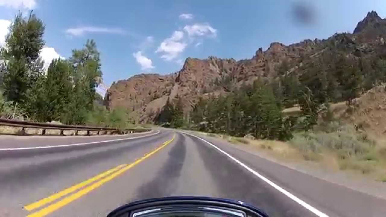 Ride through Shoshone River Canyon from Yellowstone - YouTube