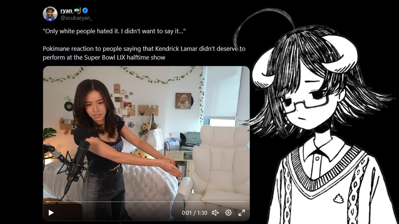 Pokiemane accuse Kendrick haters of being Racist - YouTube